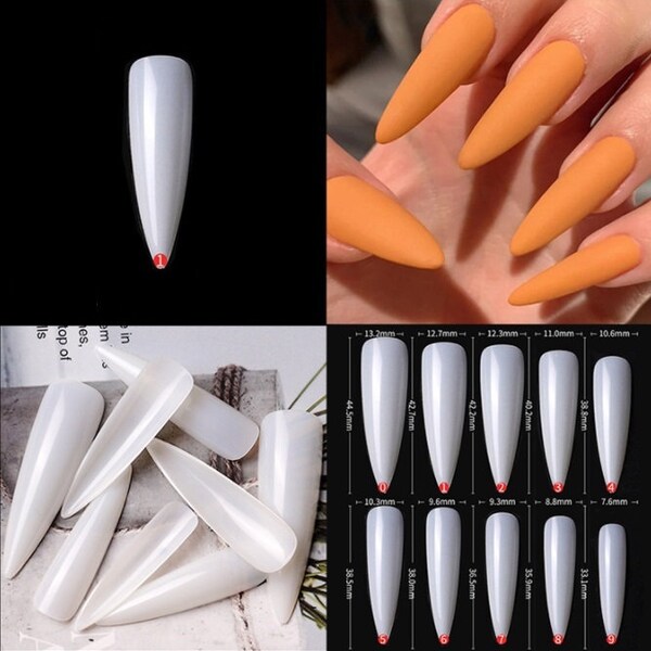 Long False Nails - Etsy