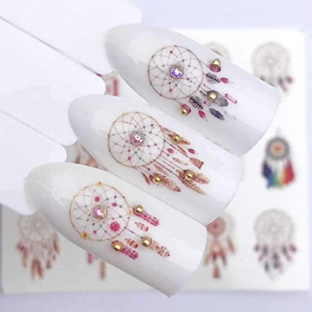 Nail Art Water Decals Transfers Dream Catcher Wish Hope Spiritual ...