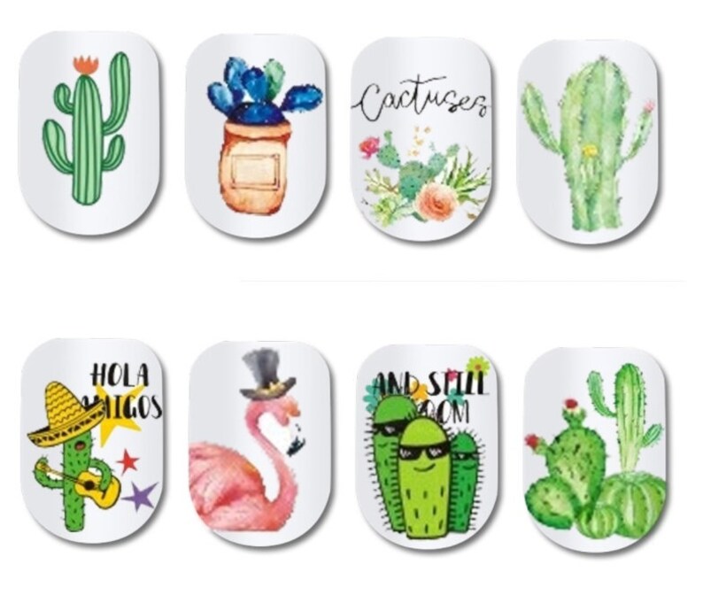 Nail Art Decals Transfers Water Transfer Stickers Floral | Etsy