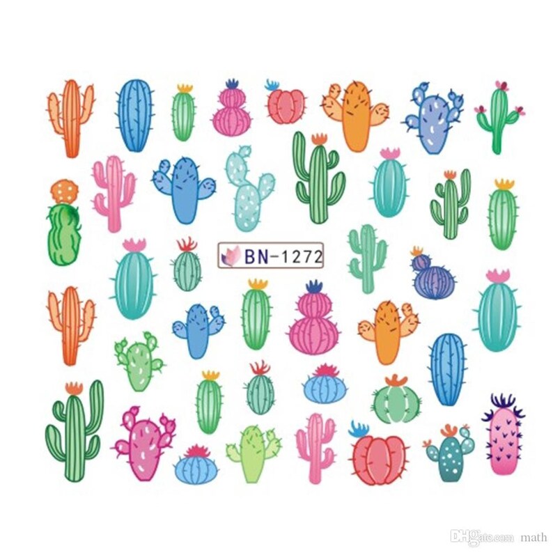 Nail Art Decals Transfers Water Transfer Stickers Floral | Etsy