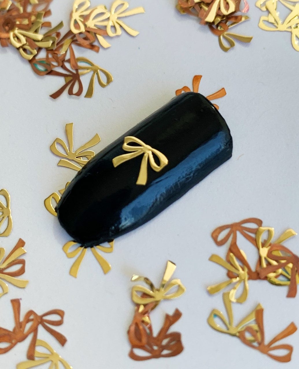 Gold Toned Metal Hollow Ribbon Bowknot Decals 10/20/50 Pieces - Etsy UK