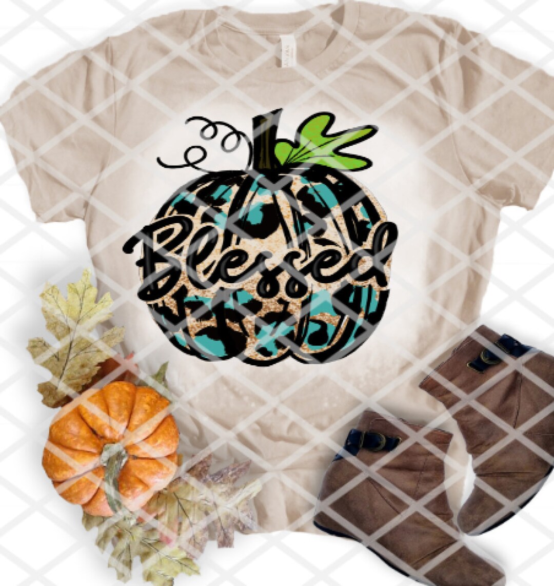 HTV Blessed Pumpkin Ready to Press - Etsy
