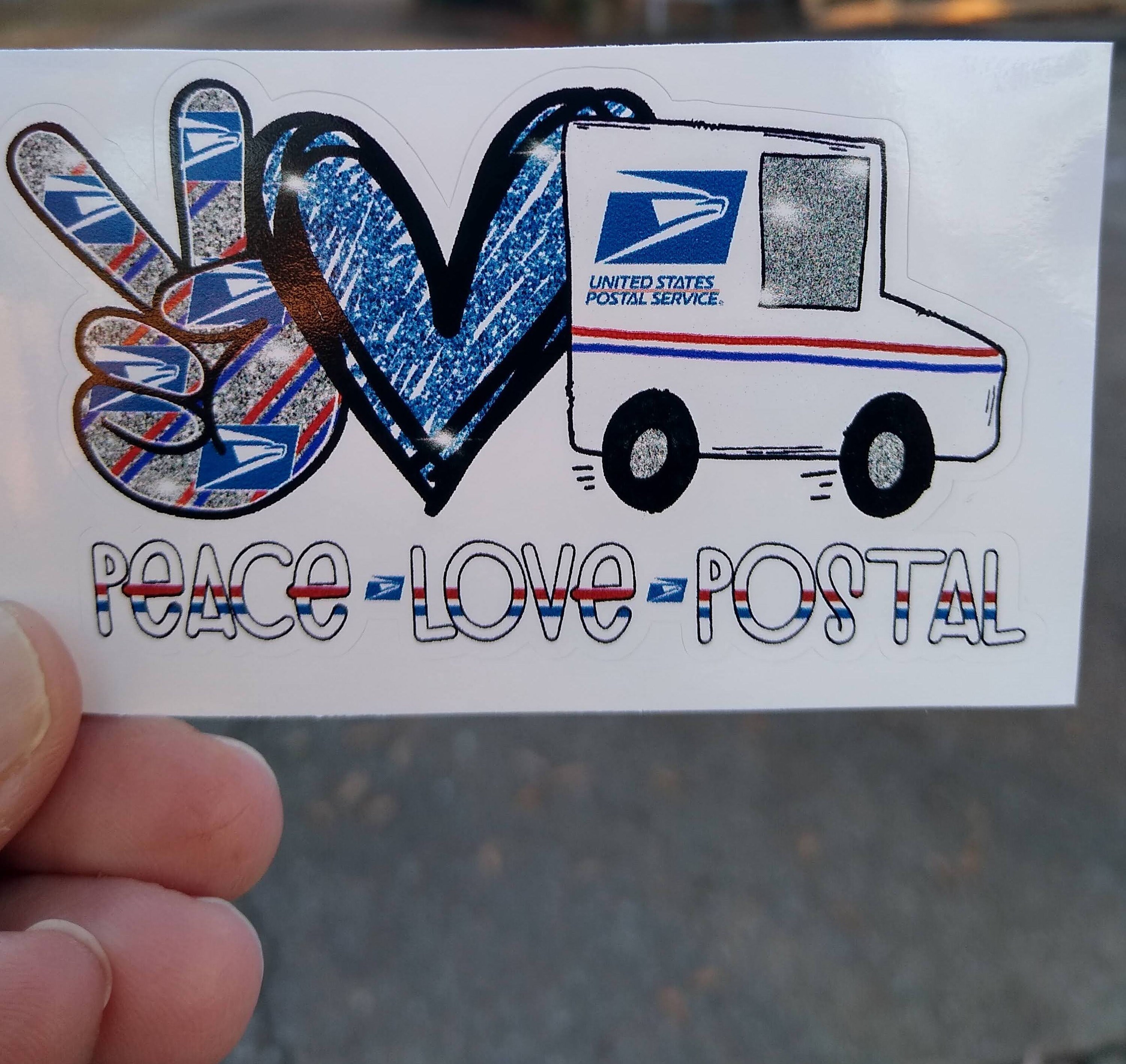 Peace Love Postal Vinyl Decals Embellishments Clip Art & Image Files ...