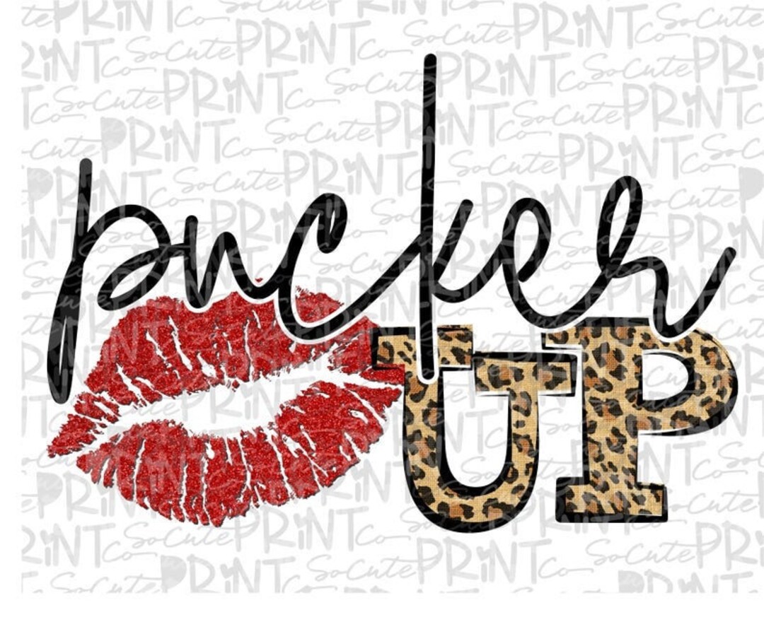 HTV Pucker Up Valentine's Day Ready to Press - Etsy