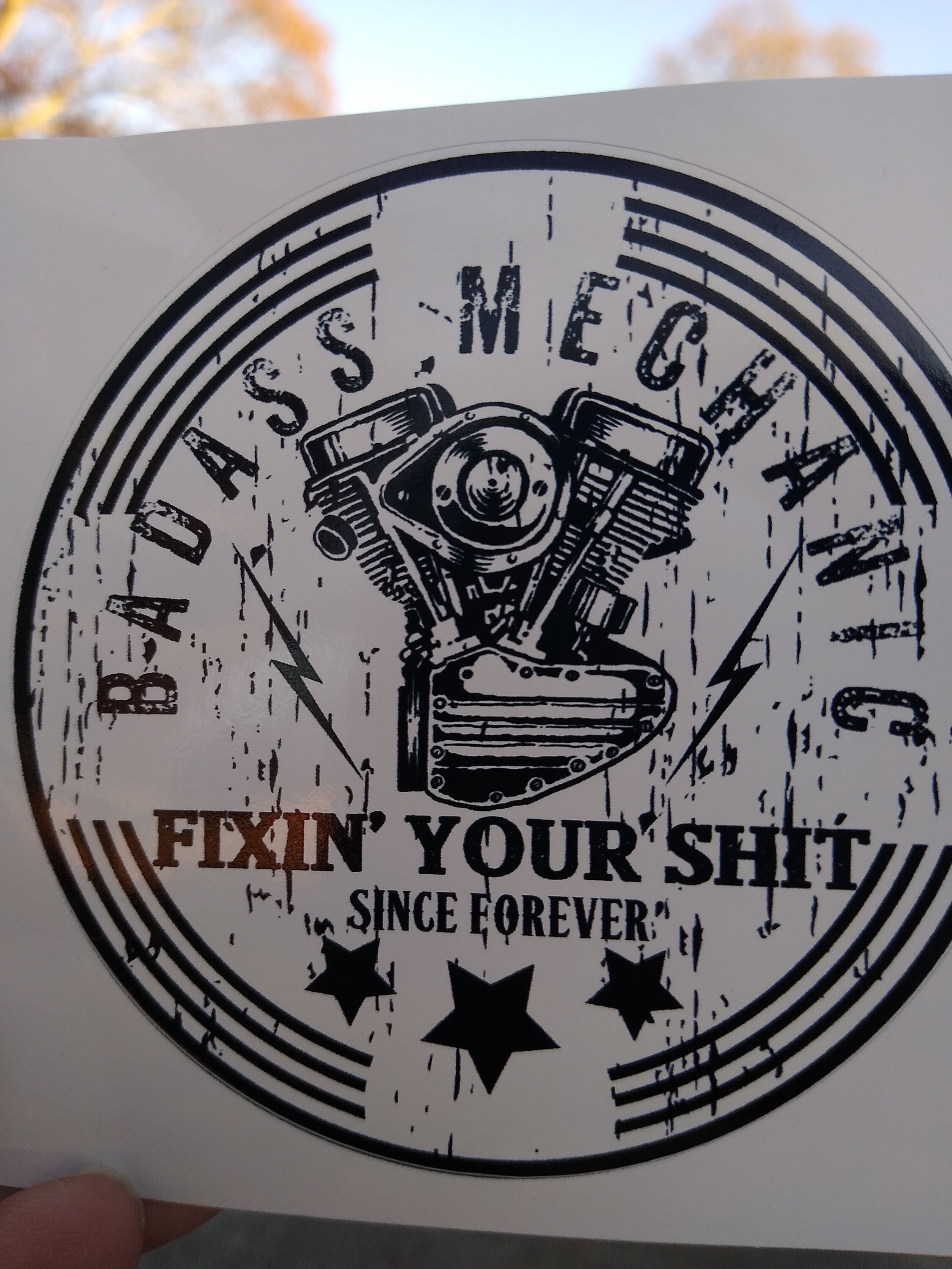 Badass Mechanic Fixin' Your Stuff Vinyl Decals - Etsy Canada