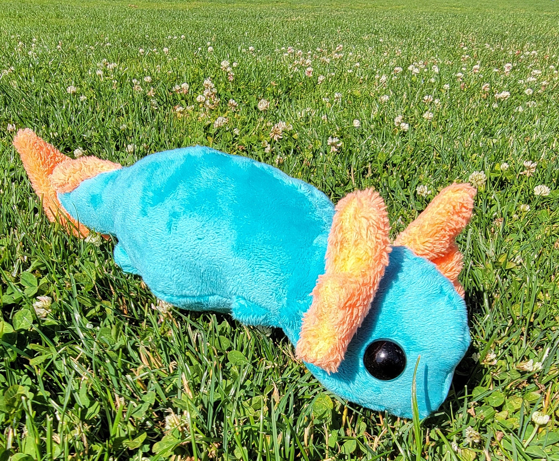 Tiny Joy: Small Handmade Laying Axolotl Plush With Custom - Etsy