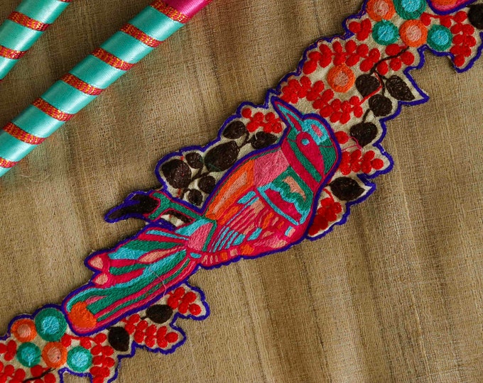 Black Gold Sparrow Embroidered Trim,sequin Embroidered Sparrow Border ...