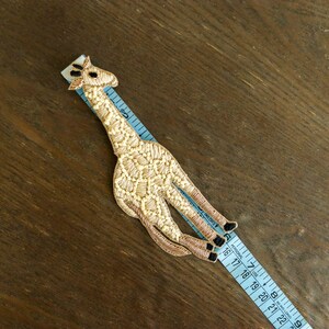 Quirky Beige Giraffe Embroidered Patch,handmade Giraffe Applique,boho ...