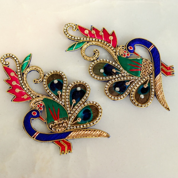 Peacock Applique - Etsy