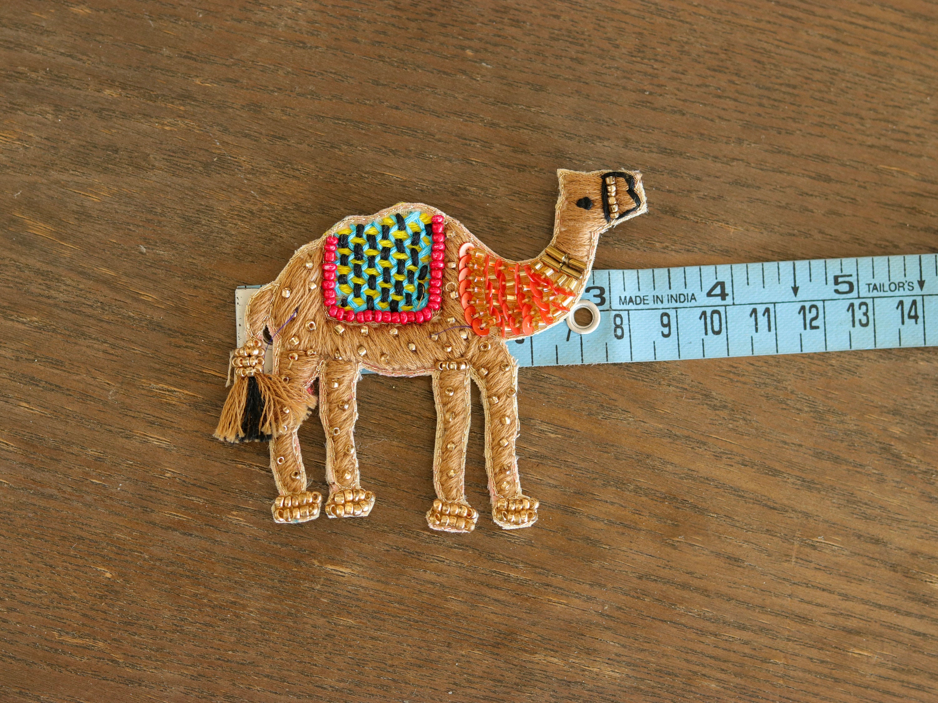 Brown Red Camel Embroidered Patchhandmade Embroidered - Etsy