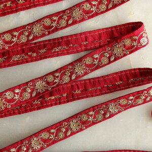 Red Lace Trim - Etsy