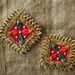 Square Pink Gold Embroidered Patchindian Handmade Gota - Etsy