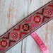 Beige Red Geometric Jacquard Trim,pink Red Checks Brocade Border,indian ...