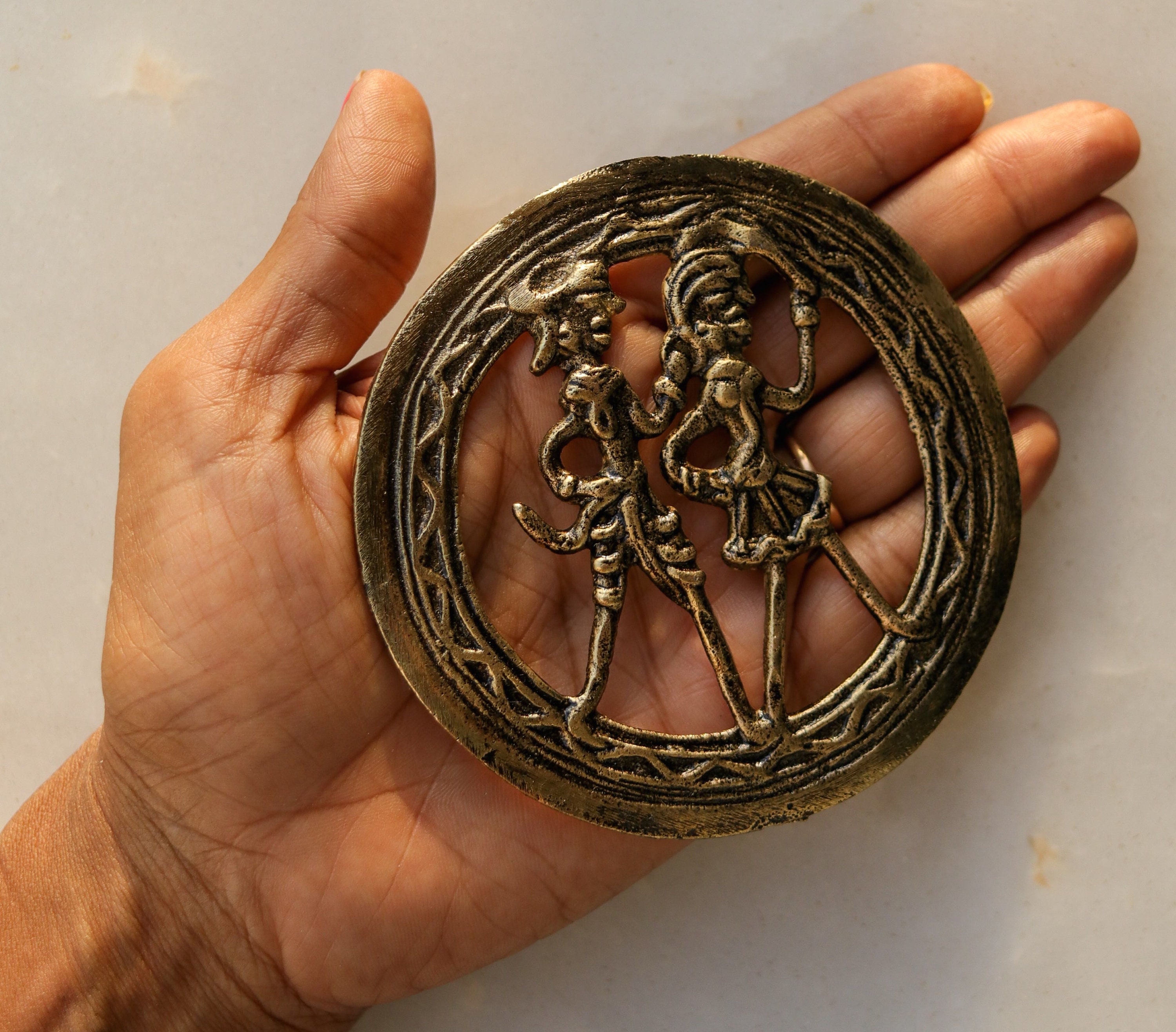 Old Gold Tribal Metal Charmboho Harappan Style Vintage Look - Etsy