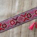 Beige Red Geometric Jacquard Trim,pink Red Checks Brocade Border,indian ...