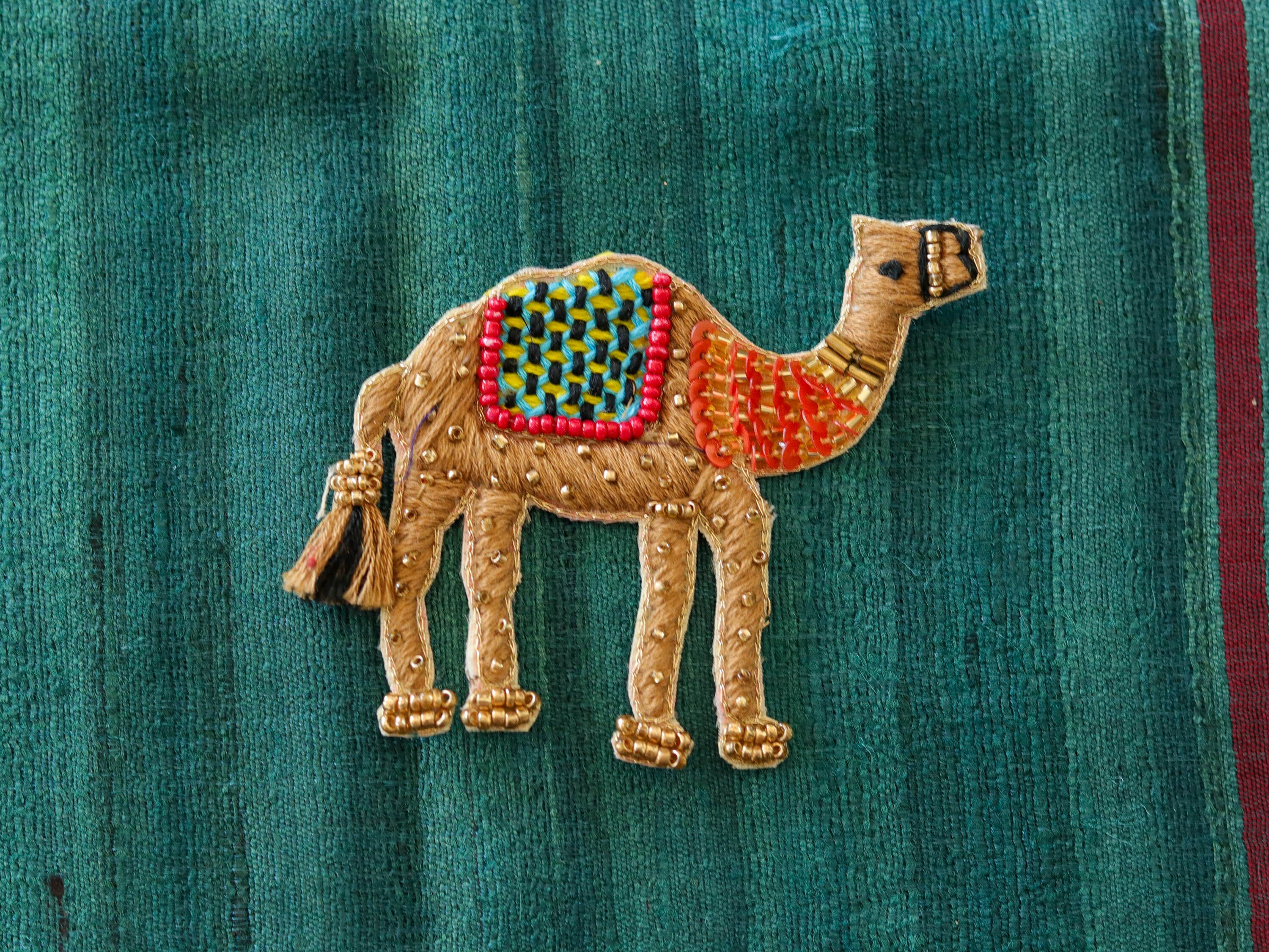 Brown Red Camel Embroidered PatchHandmade embroidered | Etsy