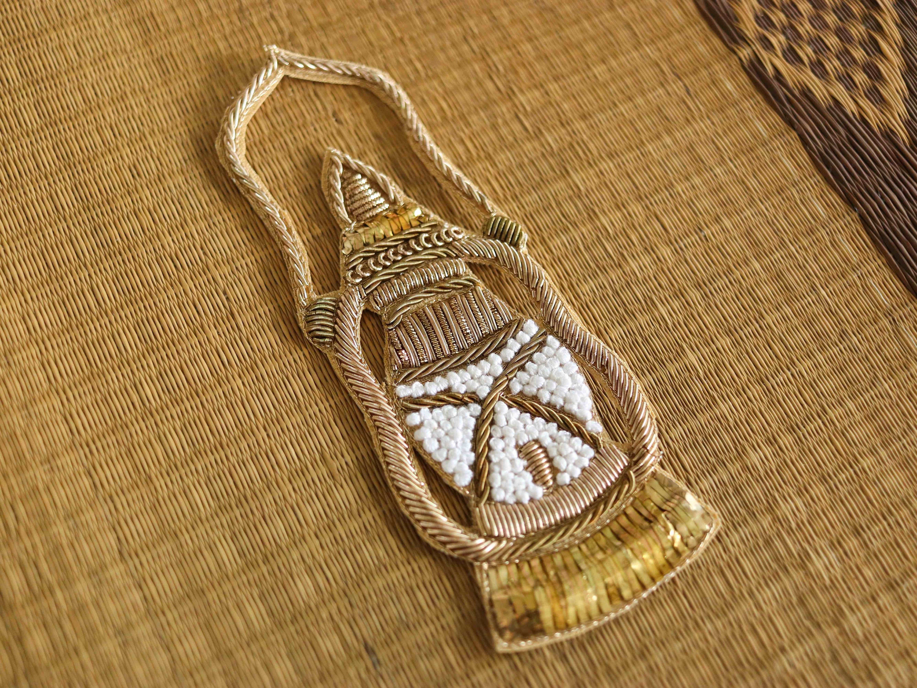 Vintage Lantern Quirky Embroidered Patch,handmade Golden Lamp Applique ...