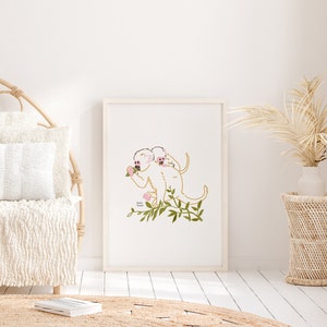 Animal Print Line Drawing Nursery PRINTABLE Wall Art - Etsy