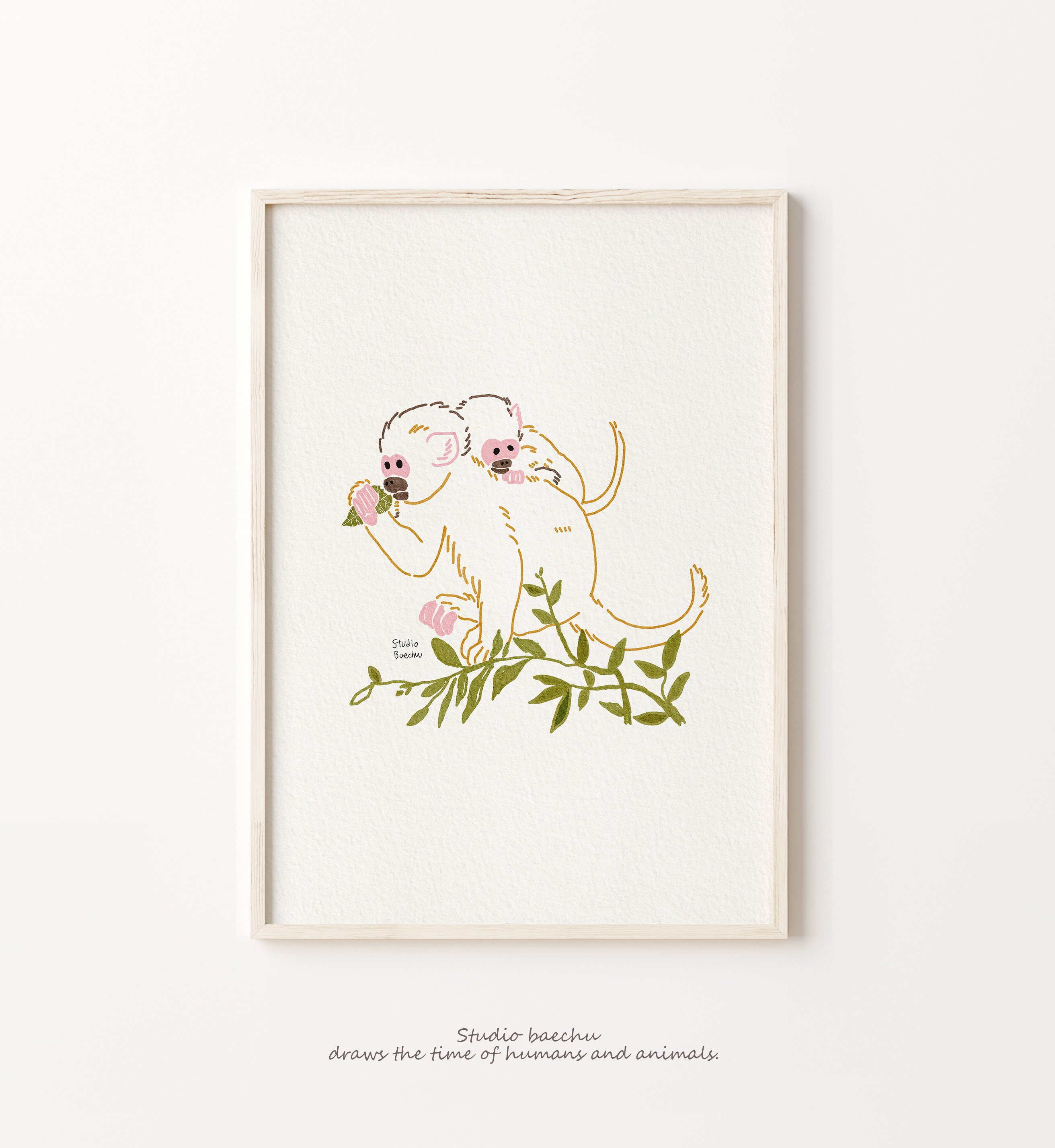 Animal Print Line Drawing Nursery PRINTABLE Wall Art - Etsy