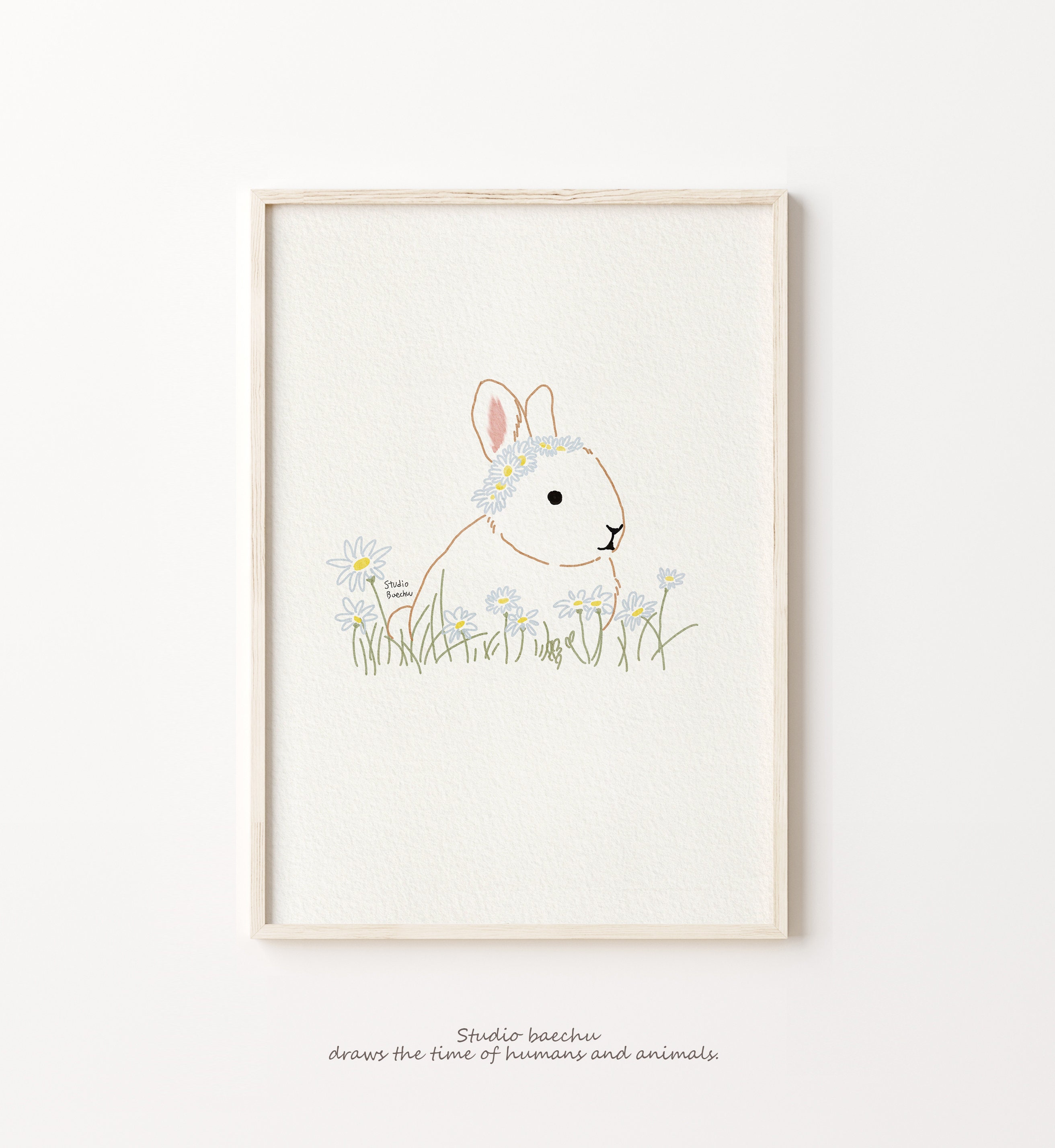 Bunny Line Print, Bunny Rabbit Print, Line Drawing, Easter Bunny Baby ...