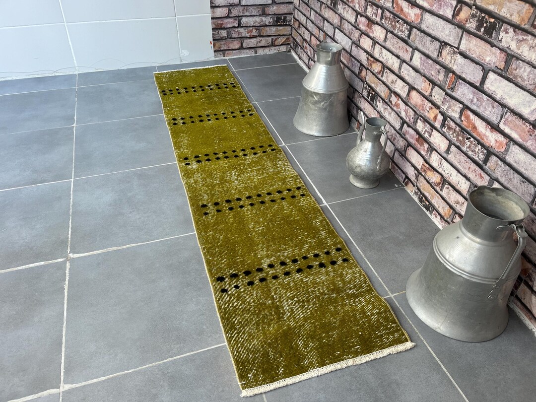 67x15feet,green Runner Rug,205x46cm,runner Rug,1x6ft Runner Rug,kitchen ...