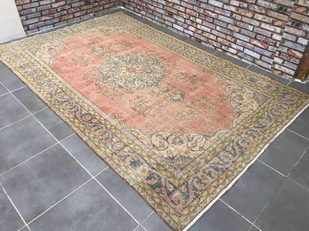 Pink Area Rug,9'9x6'2feet,pink Rug, Living Room Rug,aztec Area Rug ...