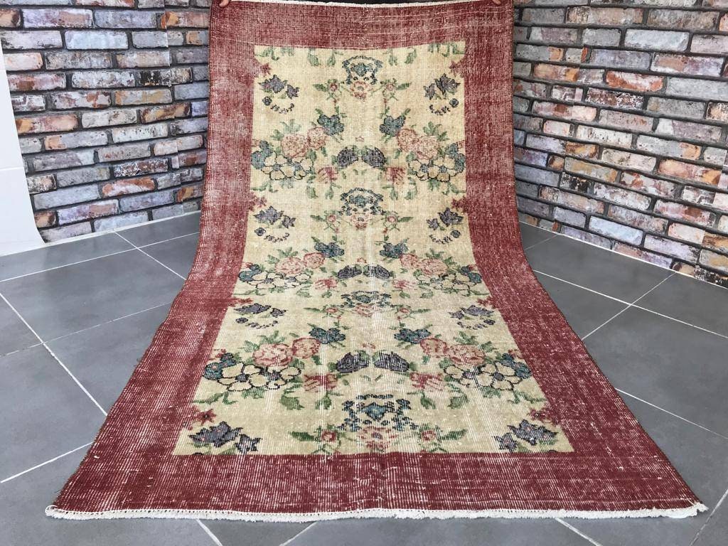 6'7x3'7 Feet,runner Rug,red Runner Rug,kıtchen Runner Rug,aztec Rug ...