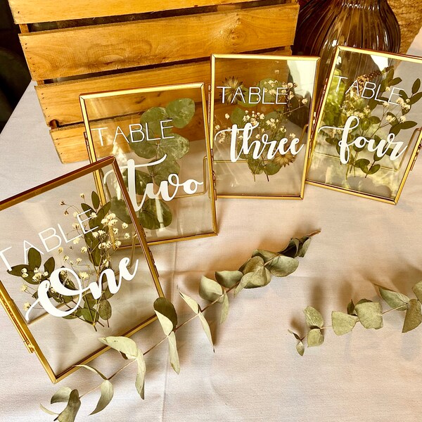 Table Number Frames - Etsy UK