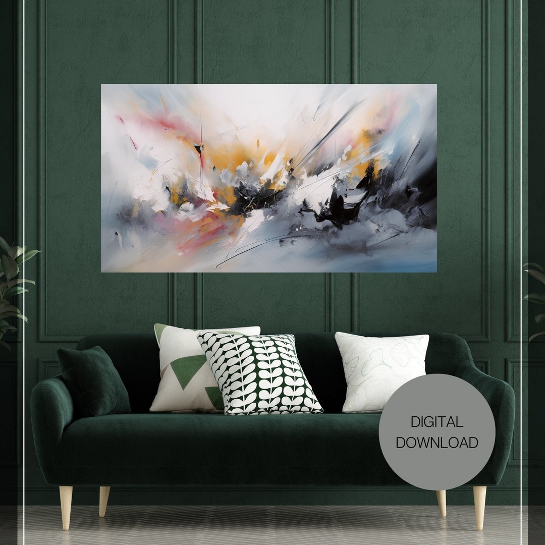 Large Abstract Expressionism Printable Art, Digital Download, Abstract ...