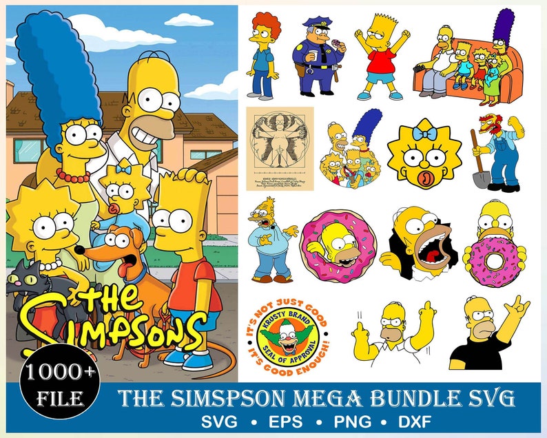 Sale the Simpsons SVG MEGA Bundle, the Simpsons Svg Files for Cricut ...