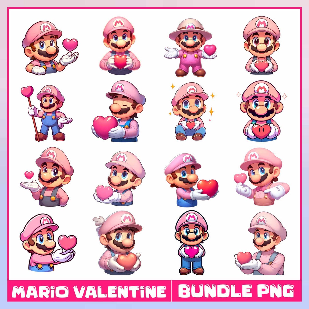 Super Mario PNG Bundle, Mario Clipart Bundle, Super Mario Bros PNG, Mario Characters Png ...