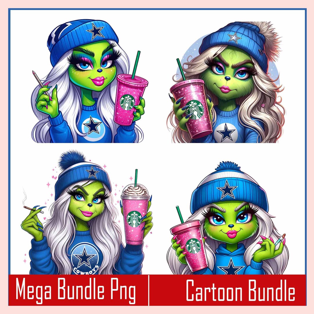 Blue Girl Cartoon Boujee Leopard Coffee Png Bundle, Colorful Boujee Png ...