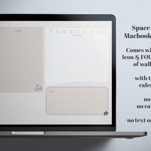 Desktop Organizer Wallpaper + Folder Icon | Minimalist, Notebook ...