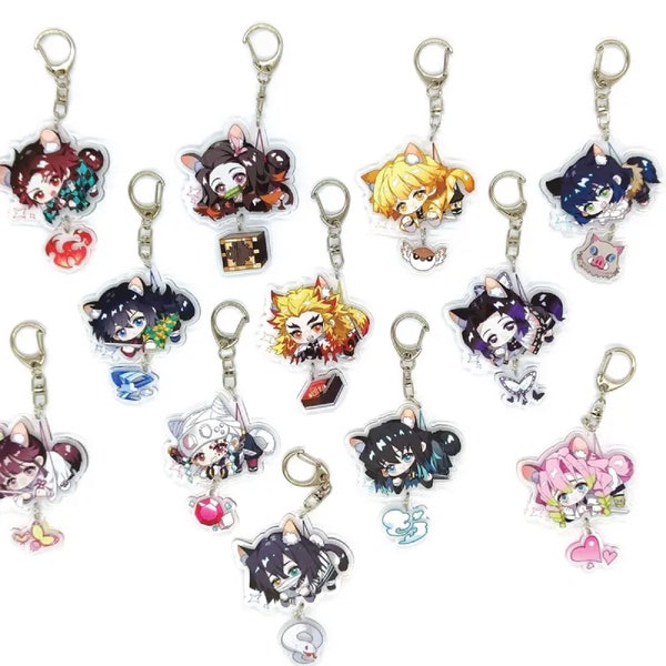 Demon Keychain - Etsy