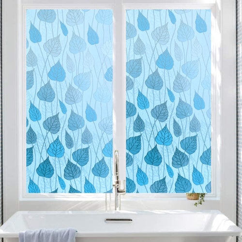 Window Film Privacy Foggy Forest Non Adhesive Glass Sticker - Etsy