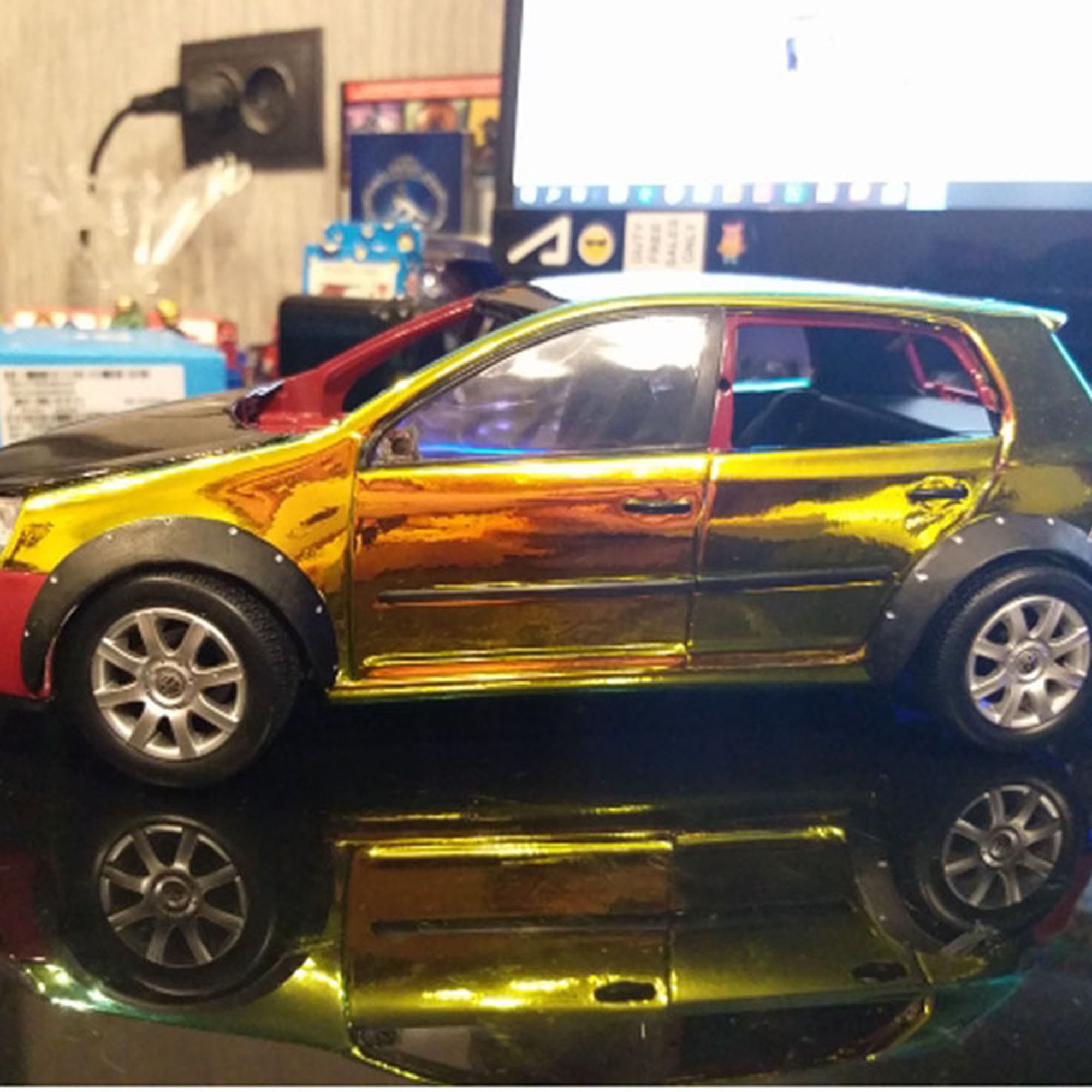 Rainbow Chrome Car Sticker Car Body Wrap Film DIY Car Styling - Etsy UK