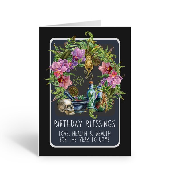 Printable Witch Birthday Card - Etsy