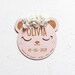 Baby Bear Birth Sign. Wooden Baby Birth Stats Sign. Baby Announcement ...