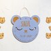 Baby Bear Birth Sign. Wooden Baby Birth Stats Sign. Baby Announcement ...
