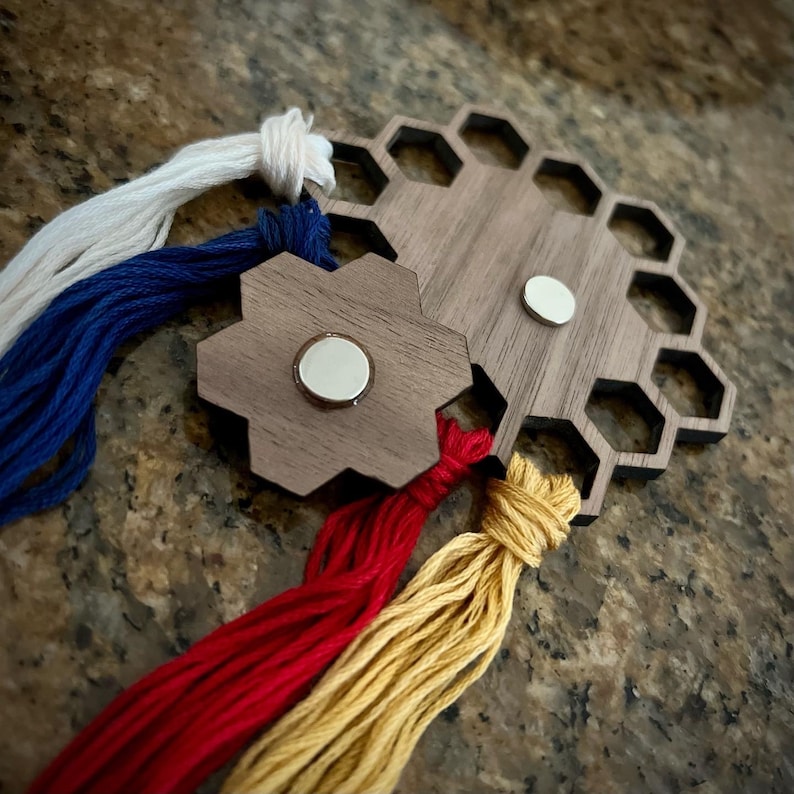 Honeycomb Floss Keeper and Bee Needle Minder Collection for - Etsy