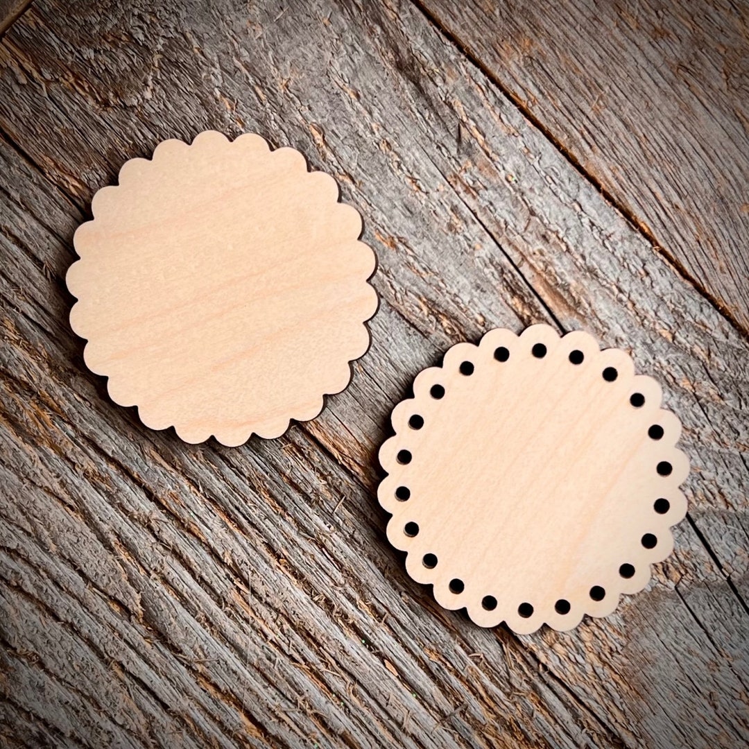 Scalloped Edge Blank Circle Backer Boards for Cross Stitch, Embroidery ...