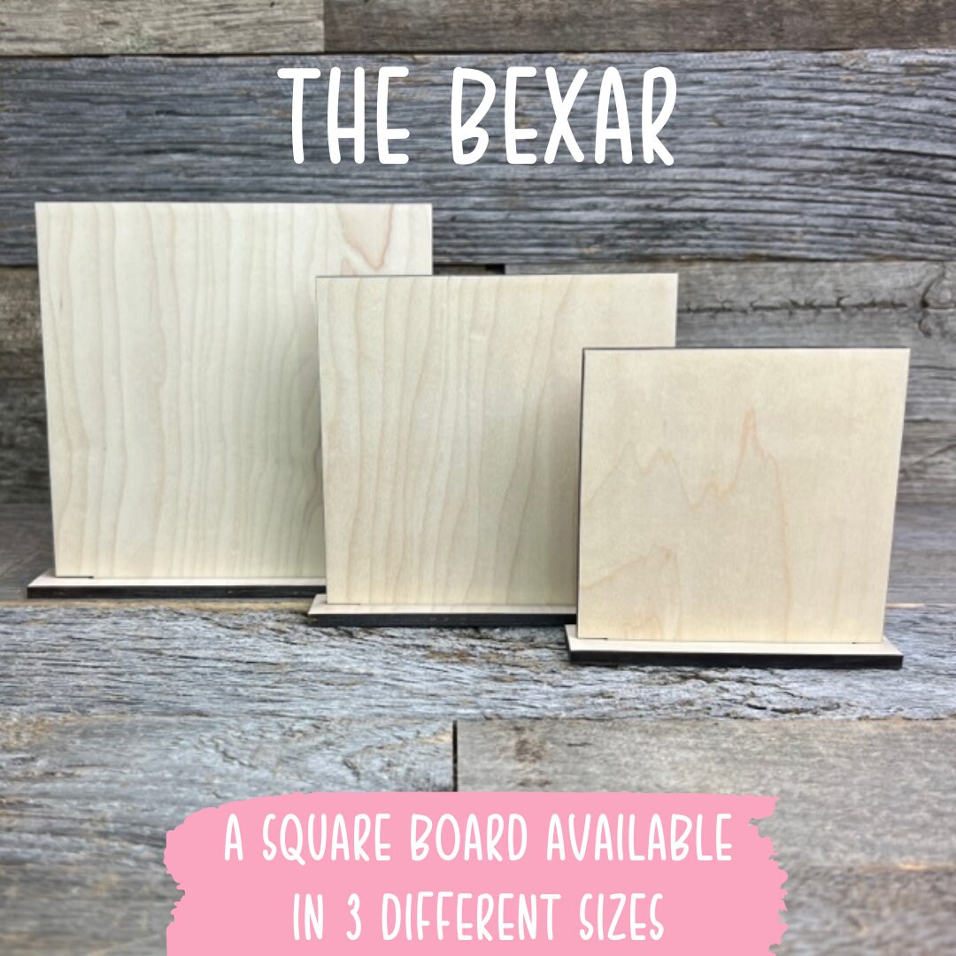 The Bexar Boards - DIY Standing Unfinished Square Backer Board for ...