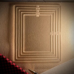 Rectangular Cross Stitch Finishing Templates | Perfect for Stitching ...