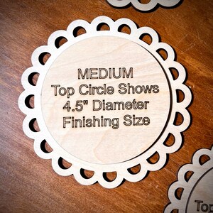 The Modern Scalloped Circle - Blank Circle Backer Boards and Ornaments ...