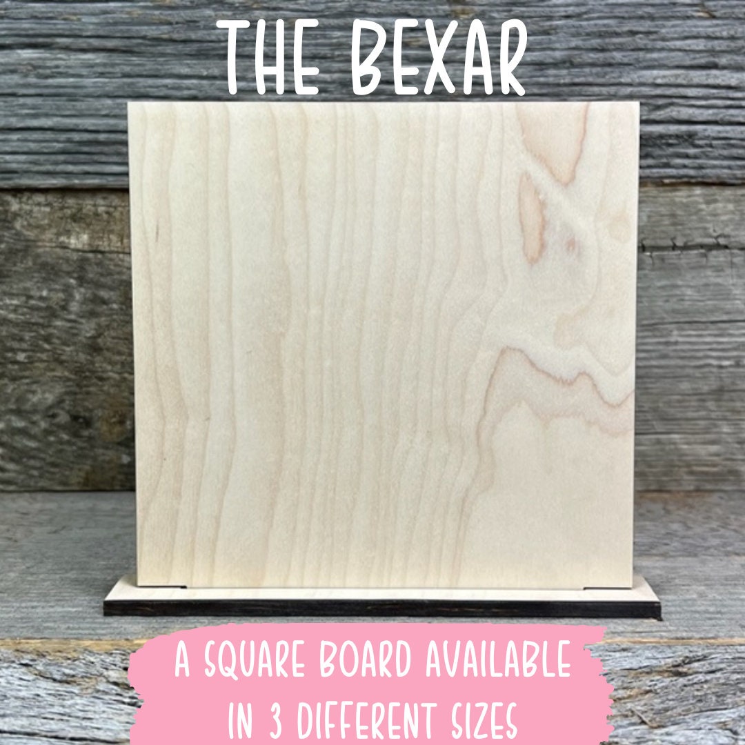 The Bexar Boards - DIY Standing Unfinished Square Backer Board for ...