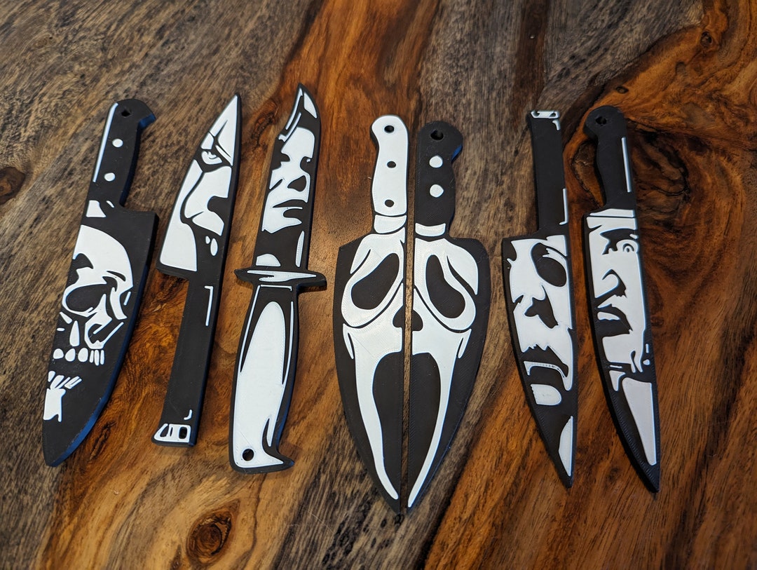Iconic Horror Themed Knives 7 Halloween Decoration 3D Printed - Etsy