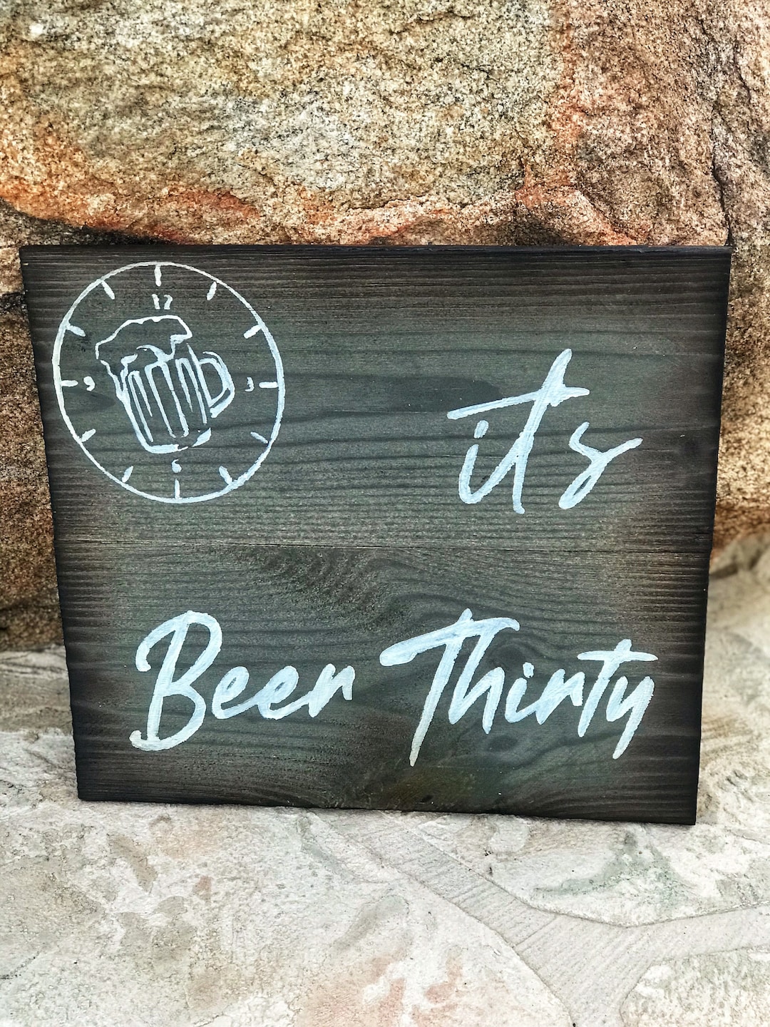 It's Beer Thirty Wooden Sign, Funny Beer Lover Wall Decor, Rustic Bar ...