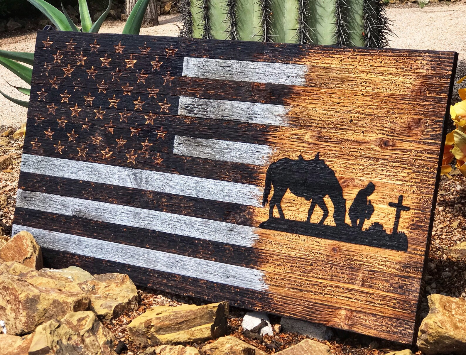 Praying Cowboy Sign Western Art Decor Western American - Etsy