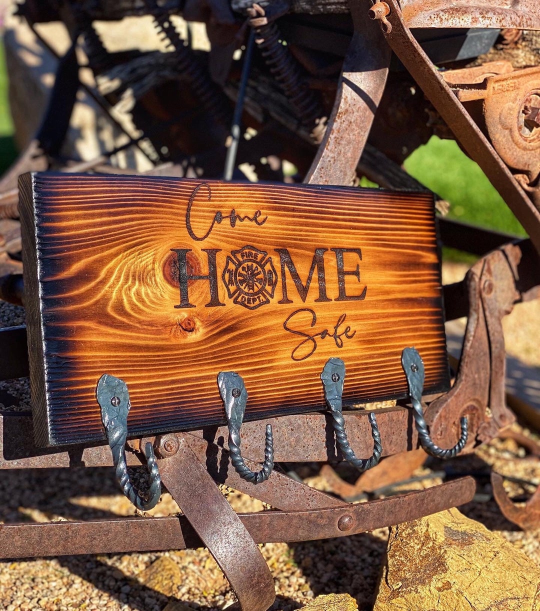 Firefighter Gift for Men, Firefighter Key Hanger/ Gift for Him ...