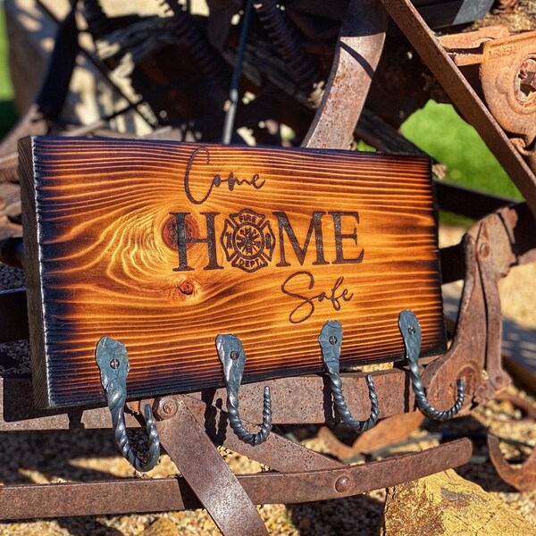 Firefighter Key Holder - Etsy